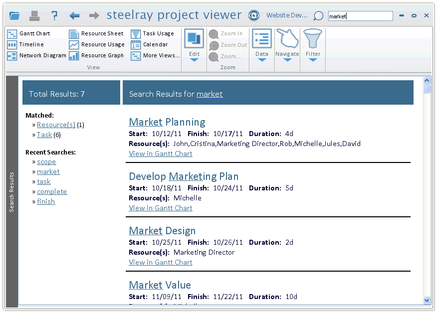 Steelray Project Viewer - User Guide